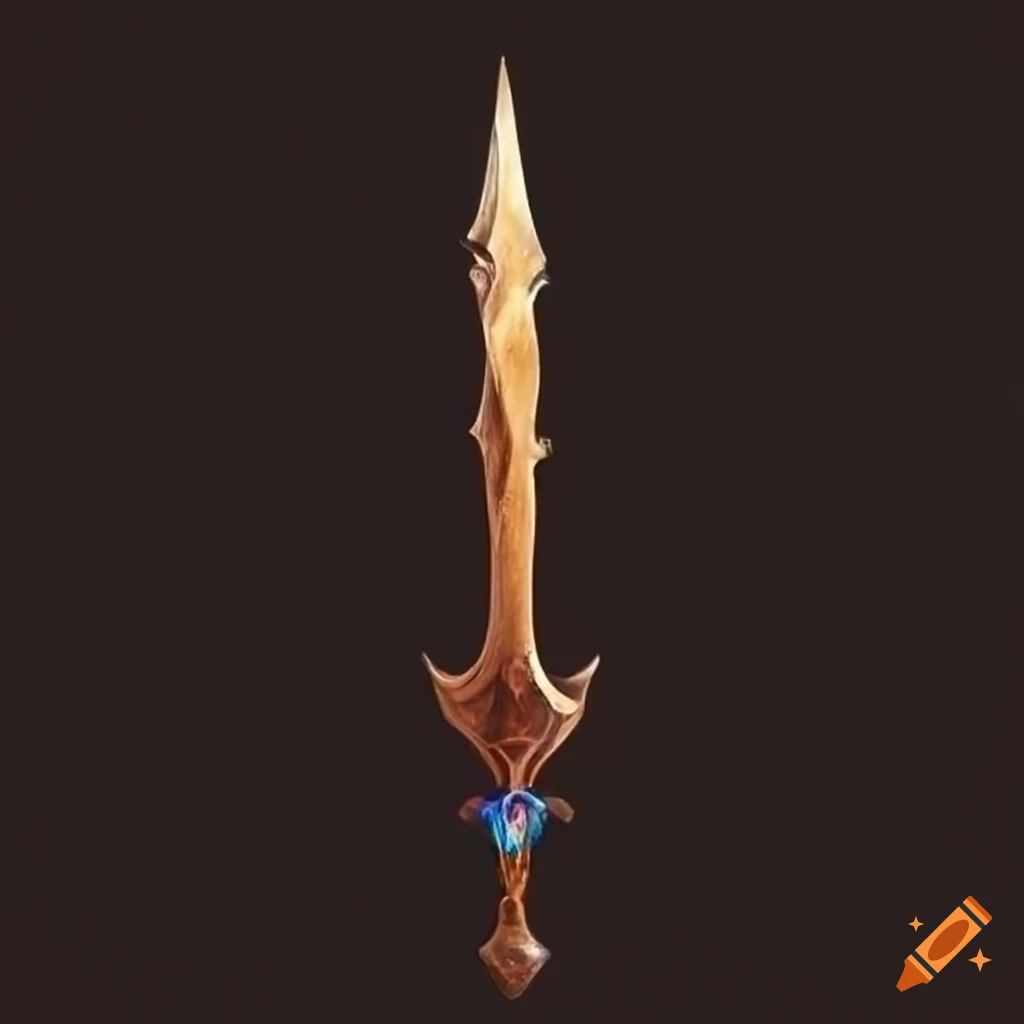 Shiny wooden sword on Craiyon