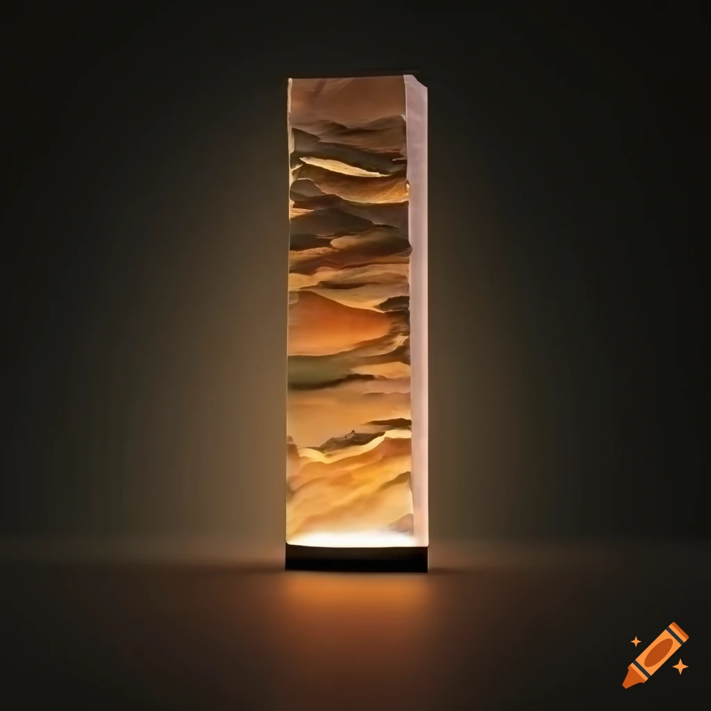 Prismatic forested island with a gateway portal made of natural stone ...