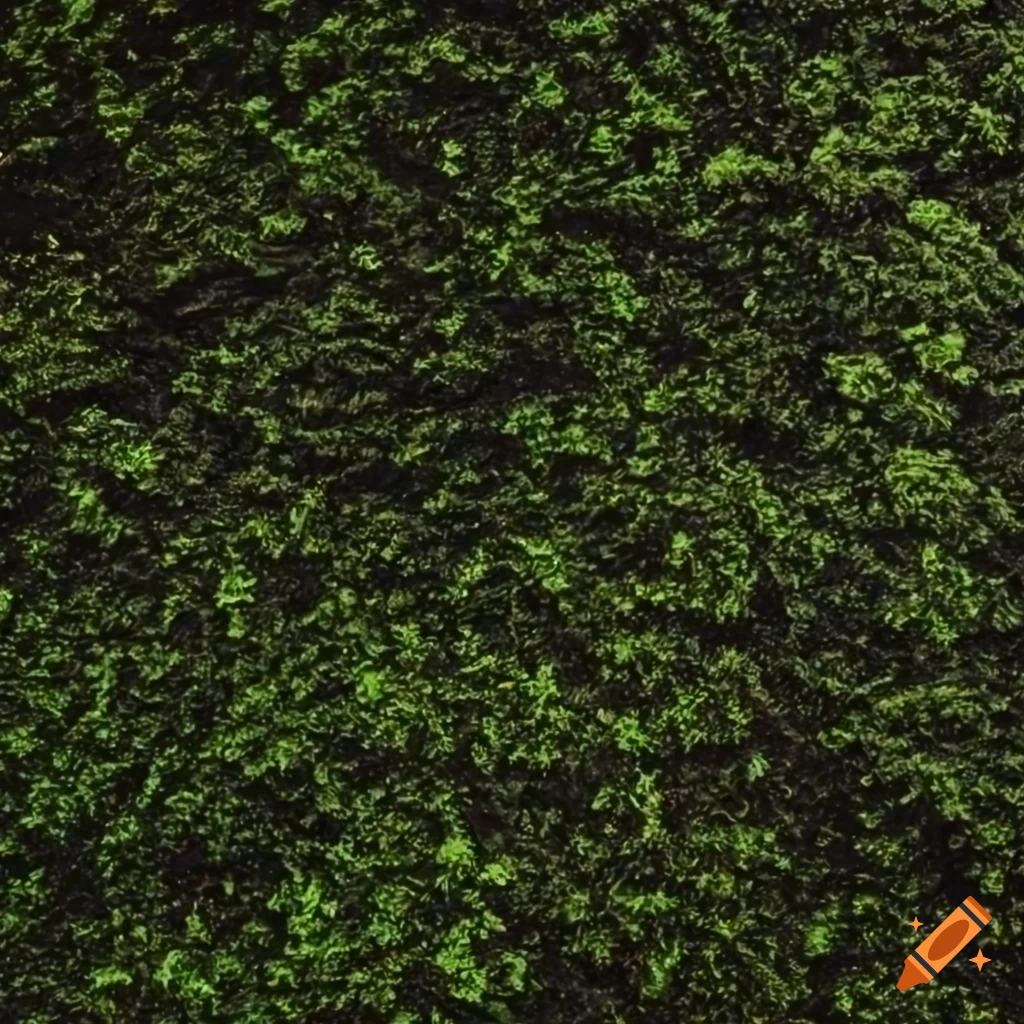 Dark grass texture with moss on Craiyon