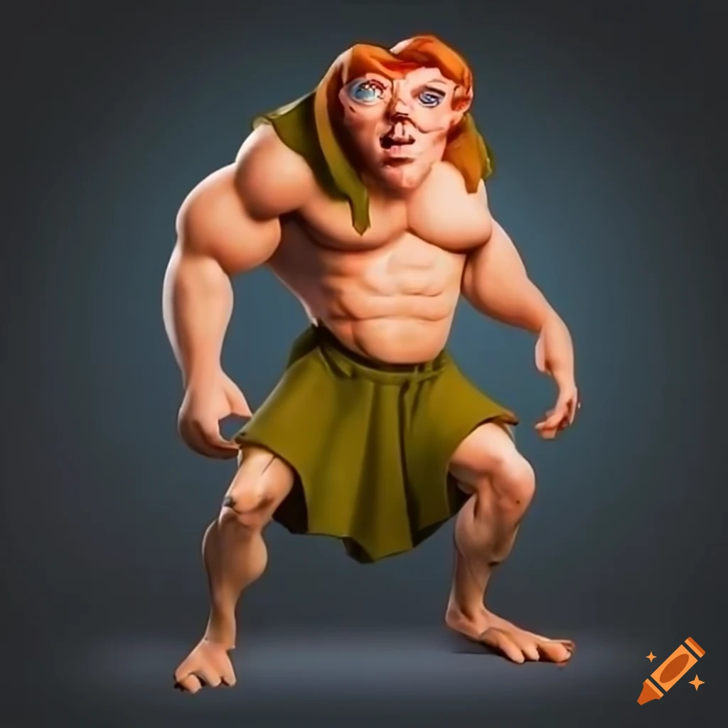 Quasimodo character from hunchback of notre dame with muscular legs on ...