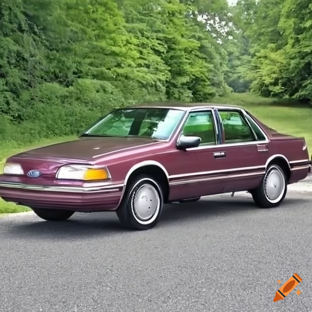 1989 ford taurus-mercury sable sedan with split grill in 4k clarity on ...