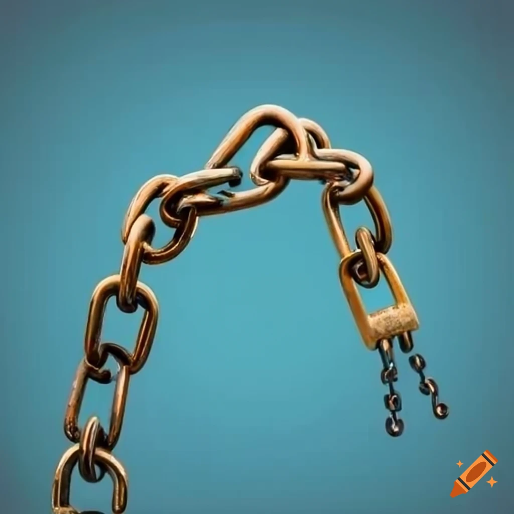 Locked chain around the factory on Craiyon