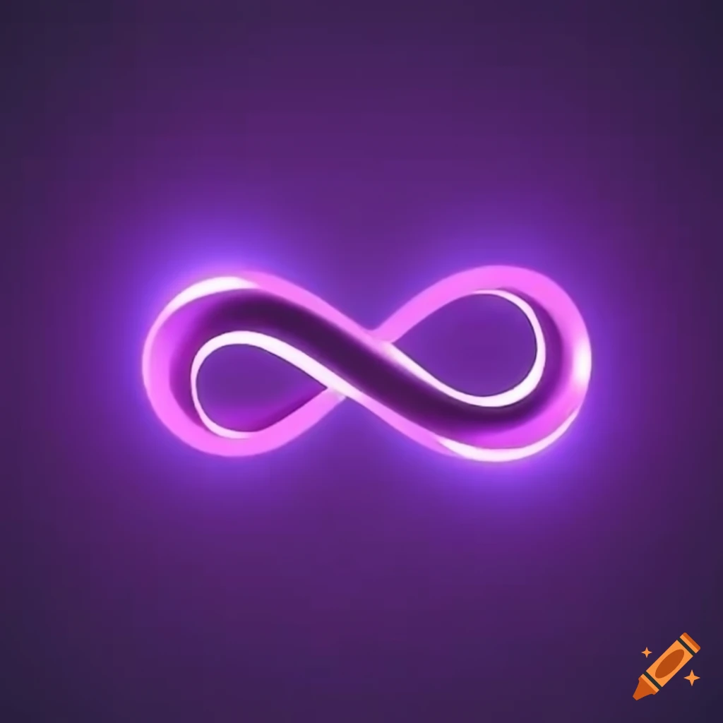 Epic purple infinity symbol on Craiyon