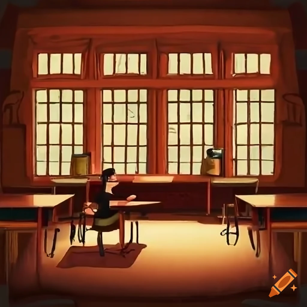 Cozy university classroom on Craiyon