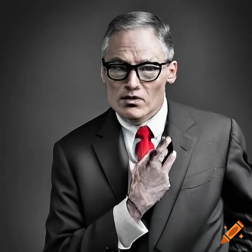 Governor jay inslee depicted as a rapper on Craiyon