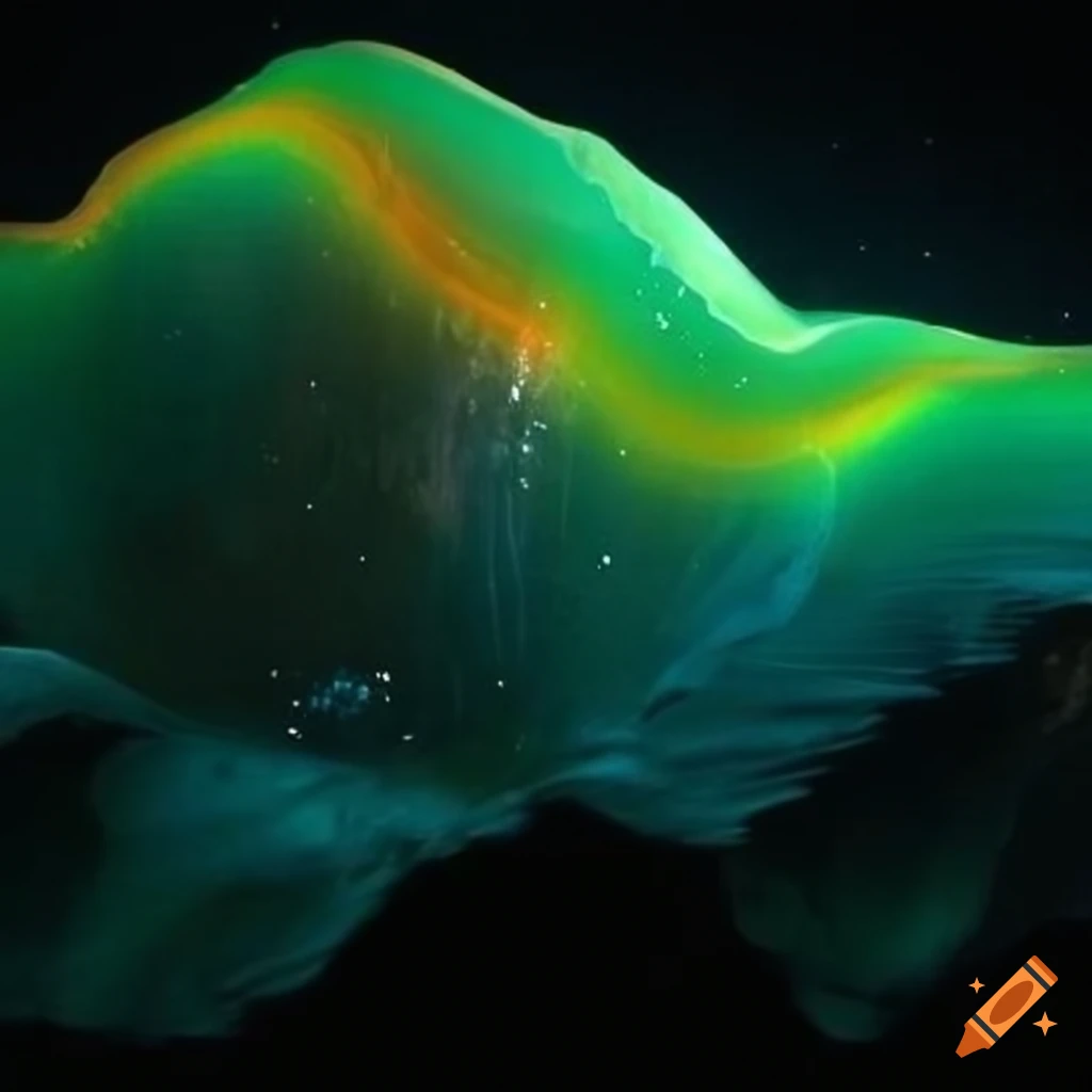 Prismatic stunning lighting with forested island and gateway portal ...