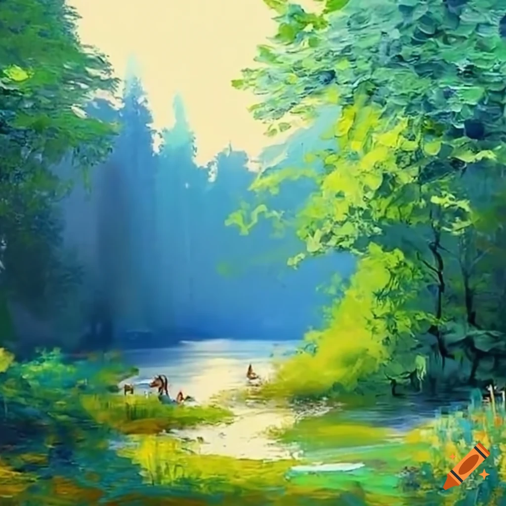 May landscape on Craiyon