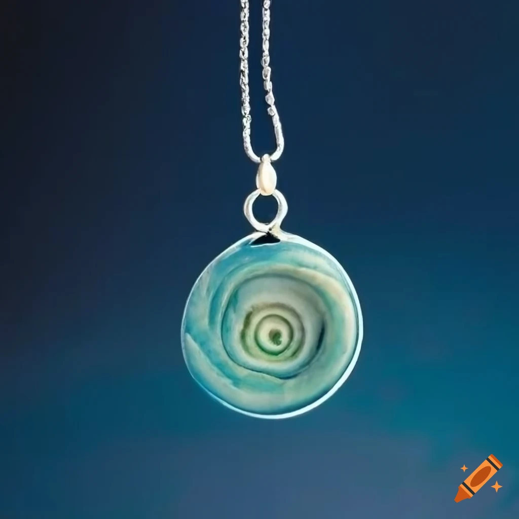 Simple amulet representing the wind and sky on Craiyon