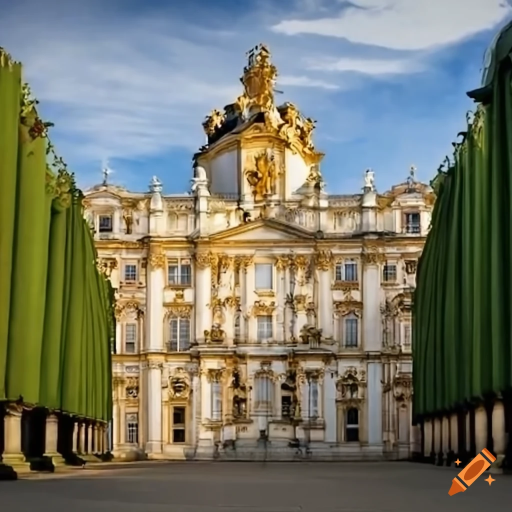 Baroque palace on Craiyon