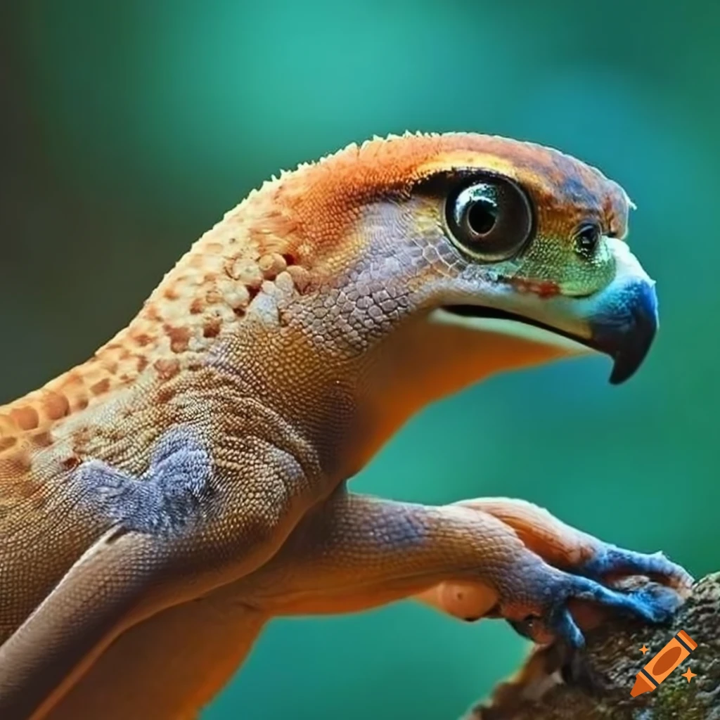 Hybrid animal of gecko, hawk, and dolphin on Craiyon