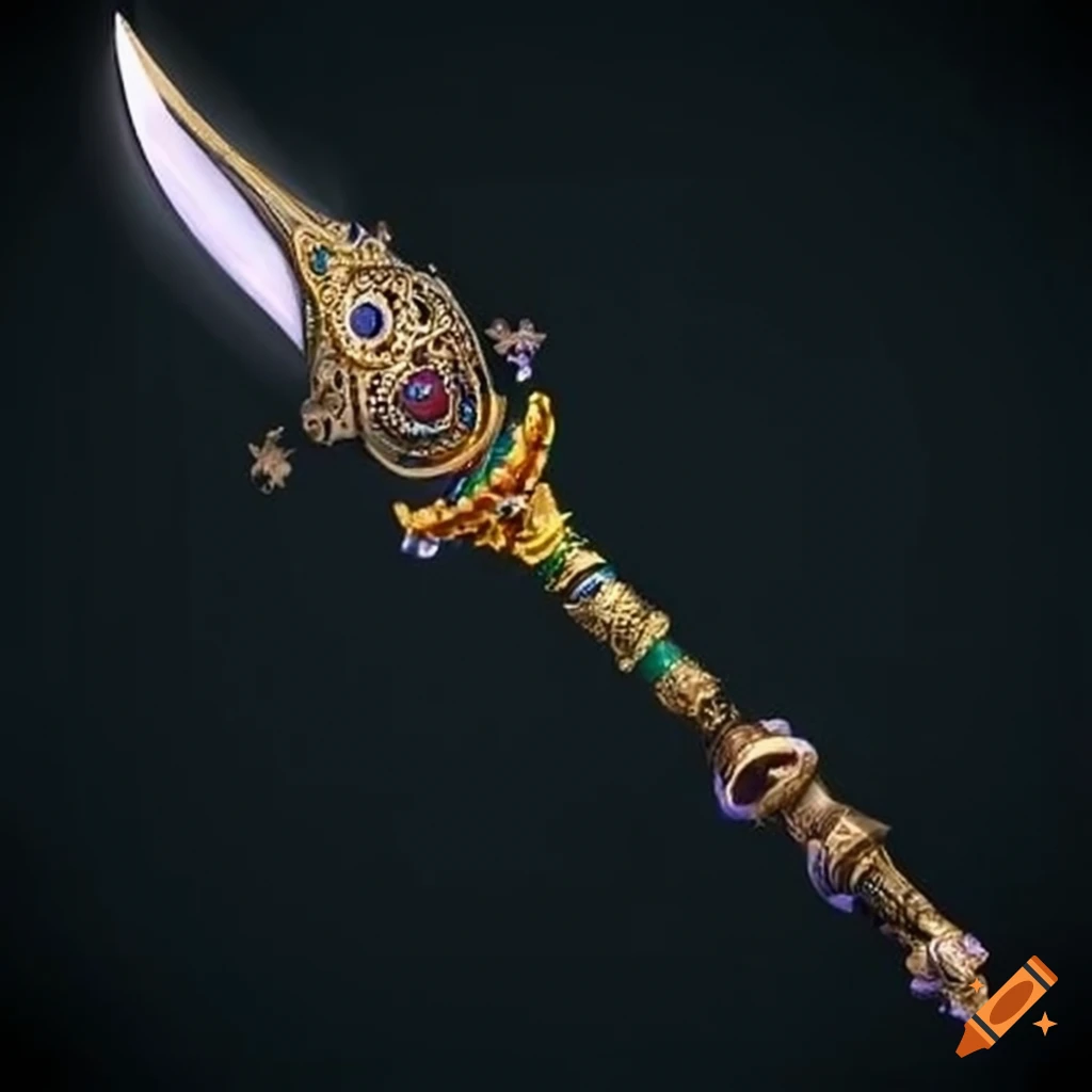 Realistic weapon of lord krishna on Craiyon