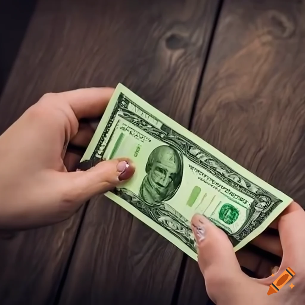 Crisp $32 bill with a green edge in 4k high-definition on Craiyon