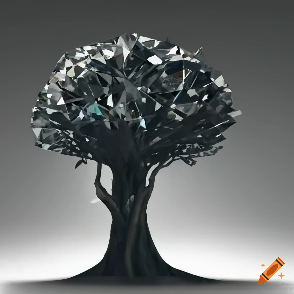 Diamond with a banyan tree in the middle on Craiyon