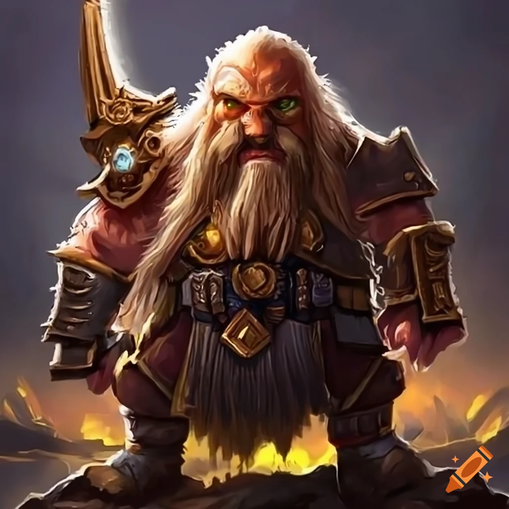 War dwarf on Craiyon