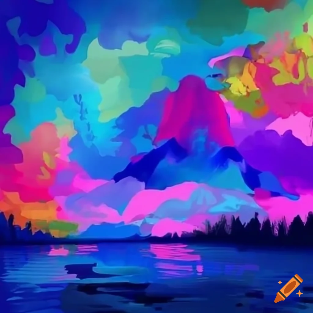 Colorful environment on Craiyon