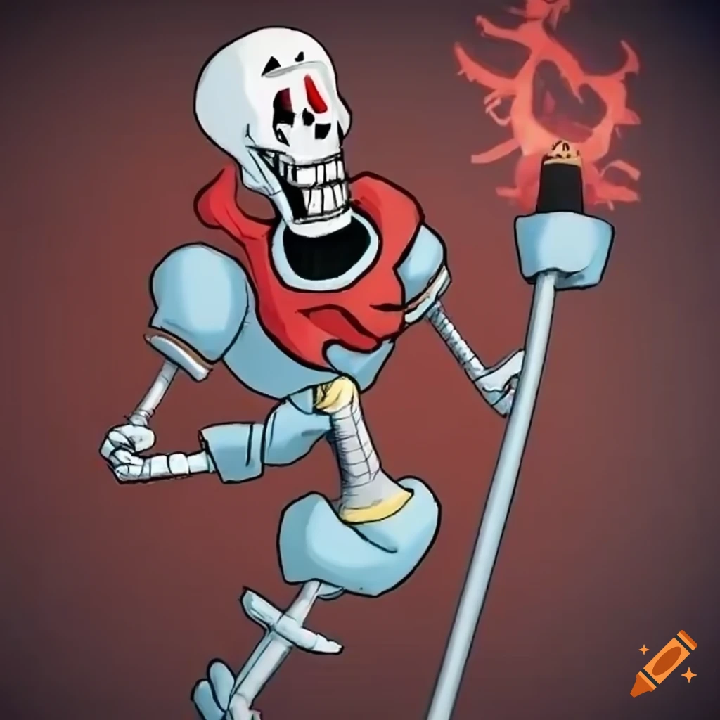 Papyrus undertale on Craiyon