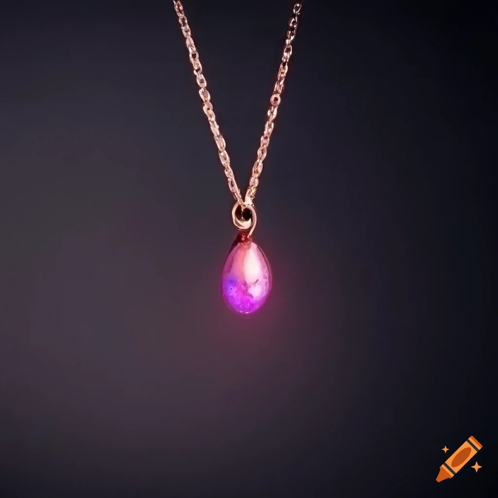 Shining silver necklace jewelry on Craiyon