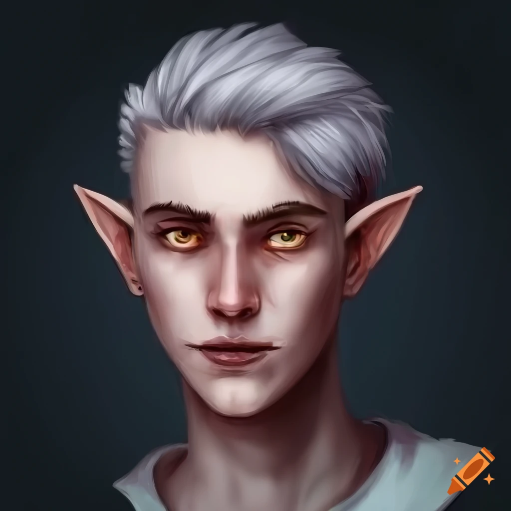 Palid fierce looking male youth with light grey hair and piercing eyes ...