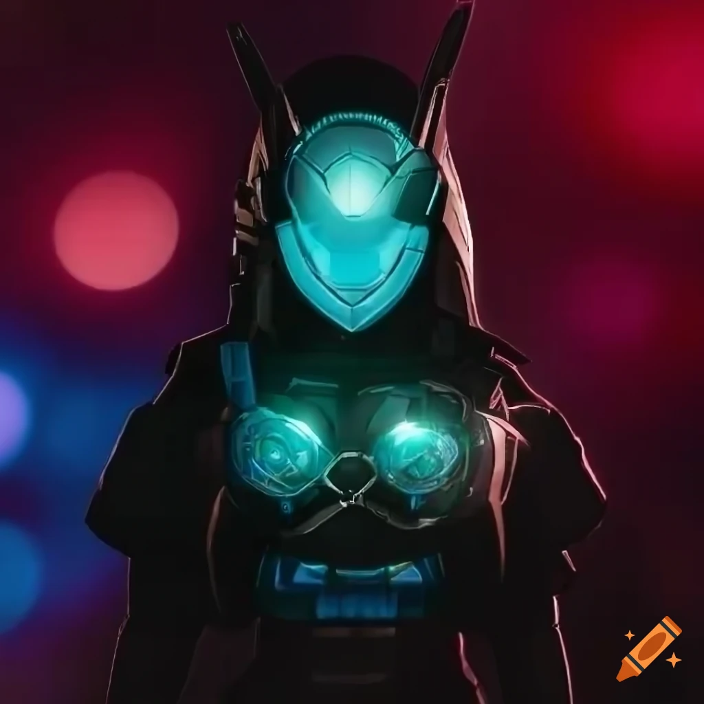 Photorealistic female kamen rider on Craiyon