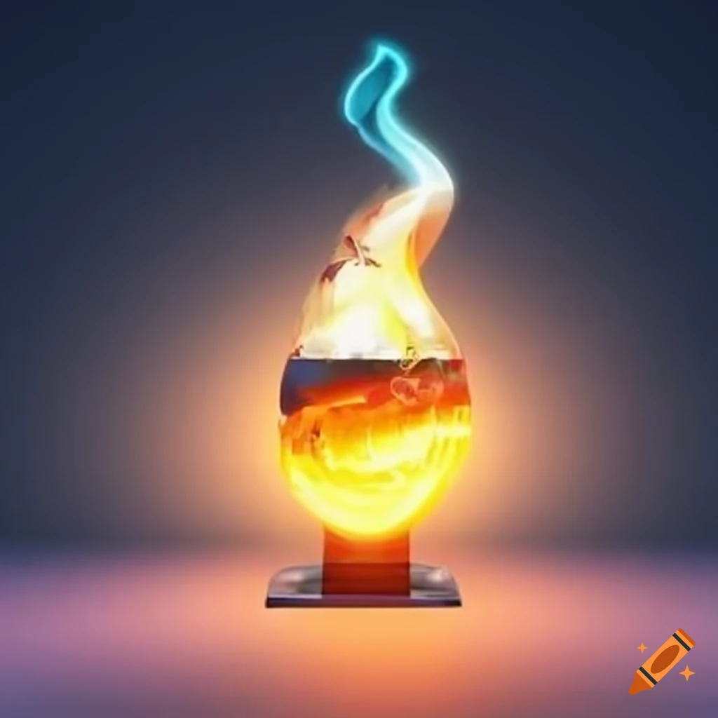 Digital olympic flame on Craiyon