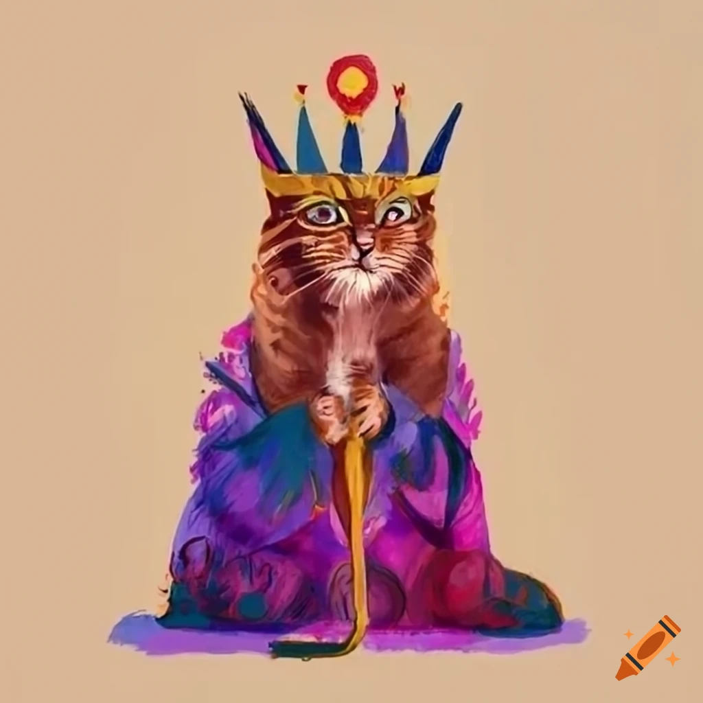 Regal cat on Craiyon