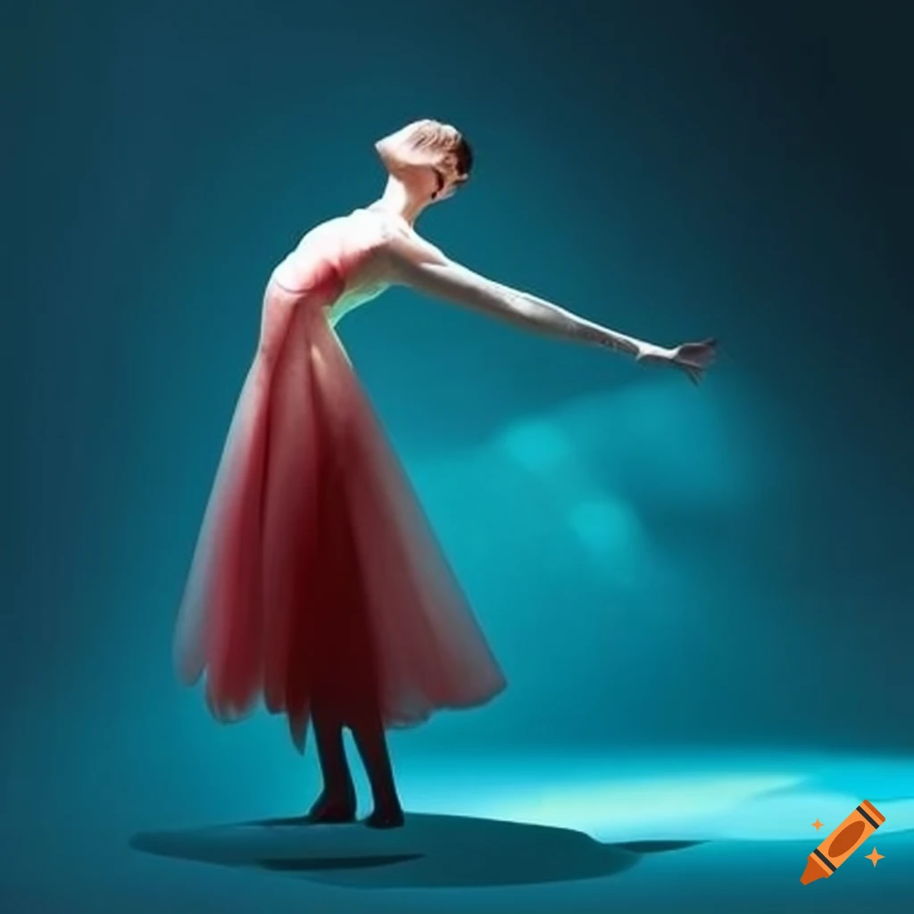 Abstract art depicting contrasting colors and shapes on Craiyon