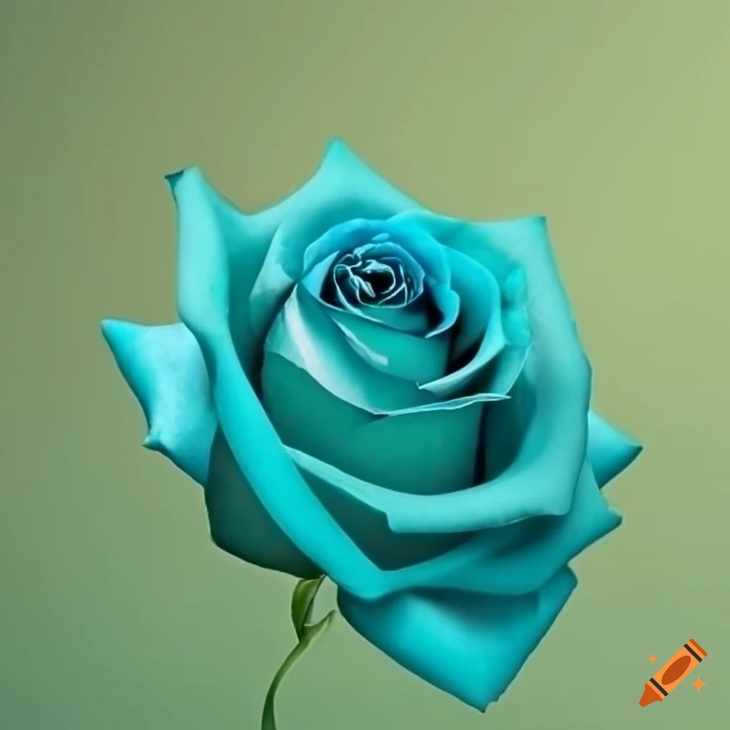Teal roses on Craiyon