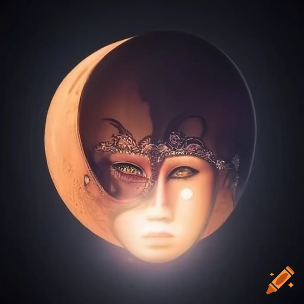 Venice carnival with a surrealistic Half Moon on Craiyon