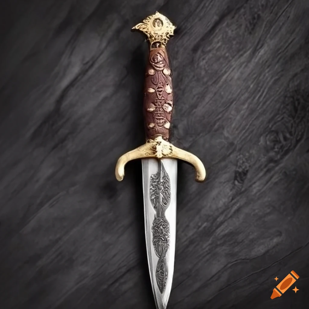 Victorian-style dagger with intricate details and steampunk finish on ...