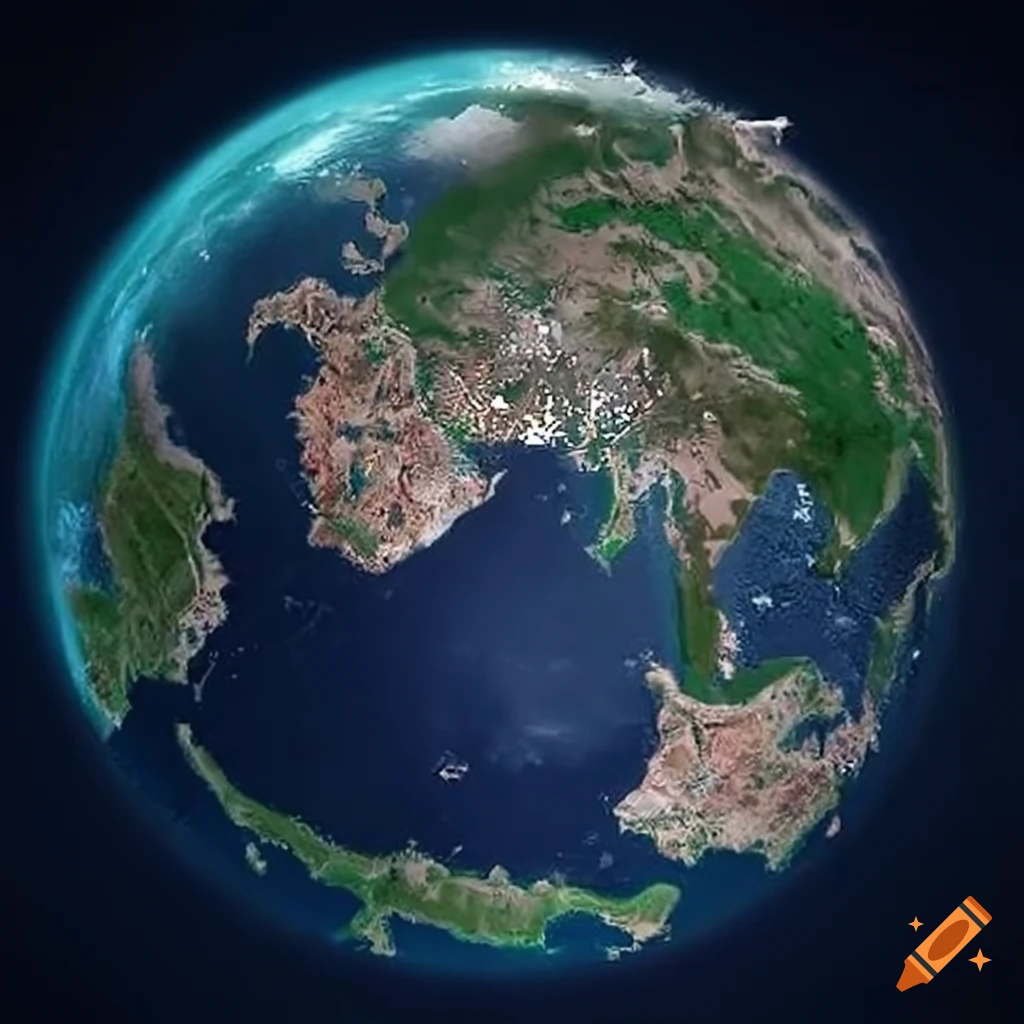 Satellite imagery on Craiyon