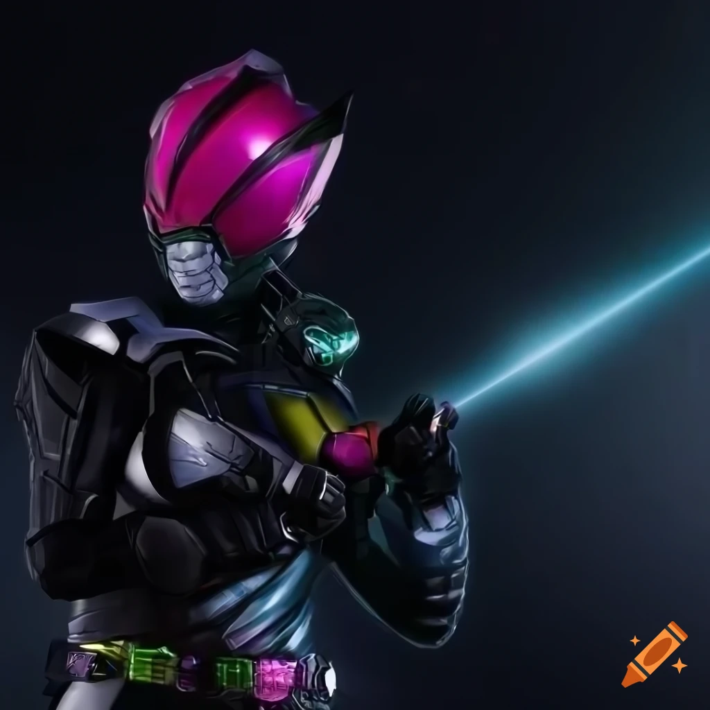 Photorealistic female kamen rider on Craiyon