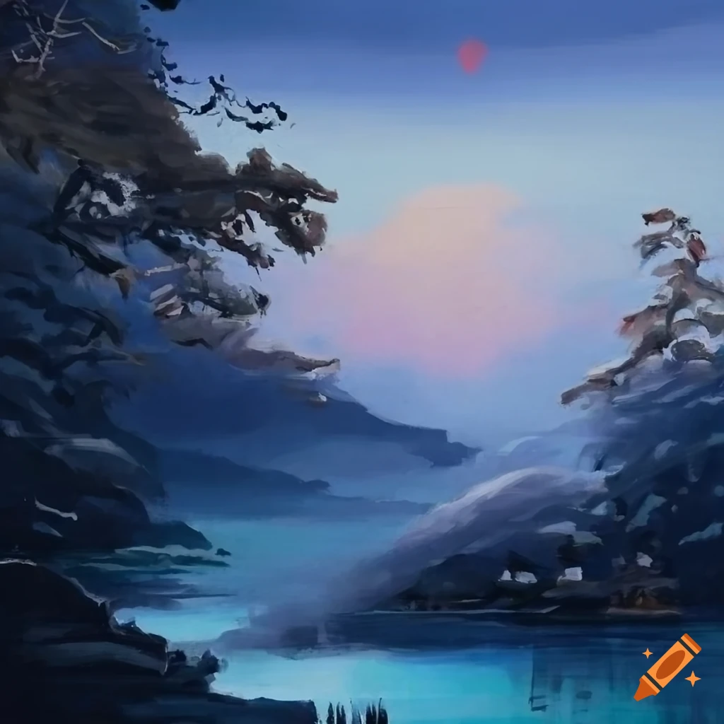 Japanese painting on Craiyon