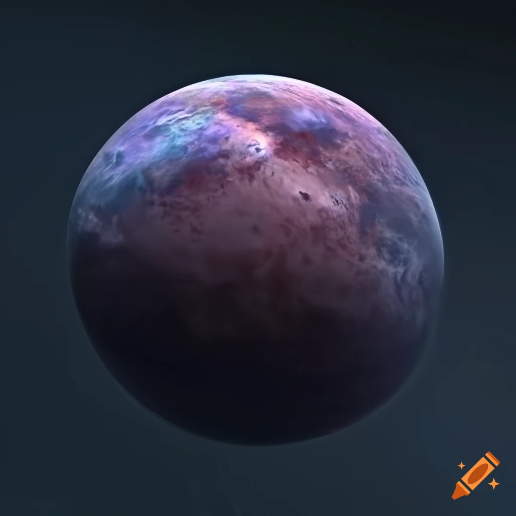 Desolate planet without vegetation in muted colors on Craiyon