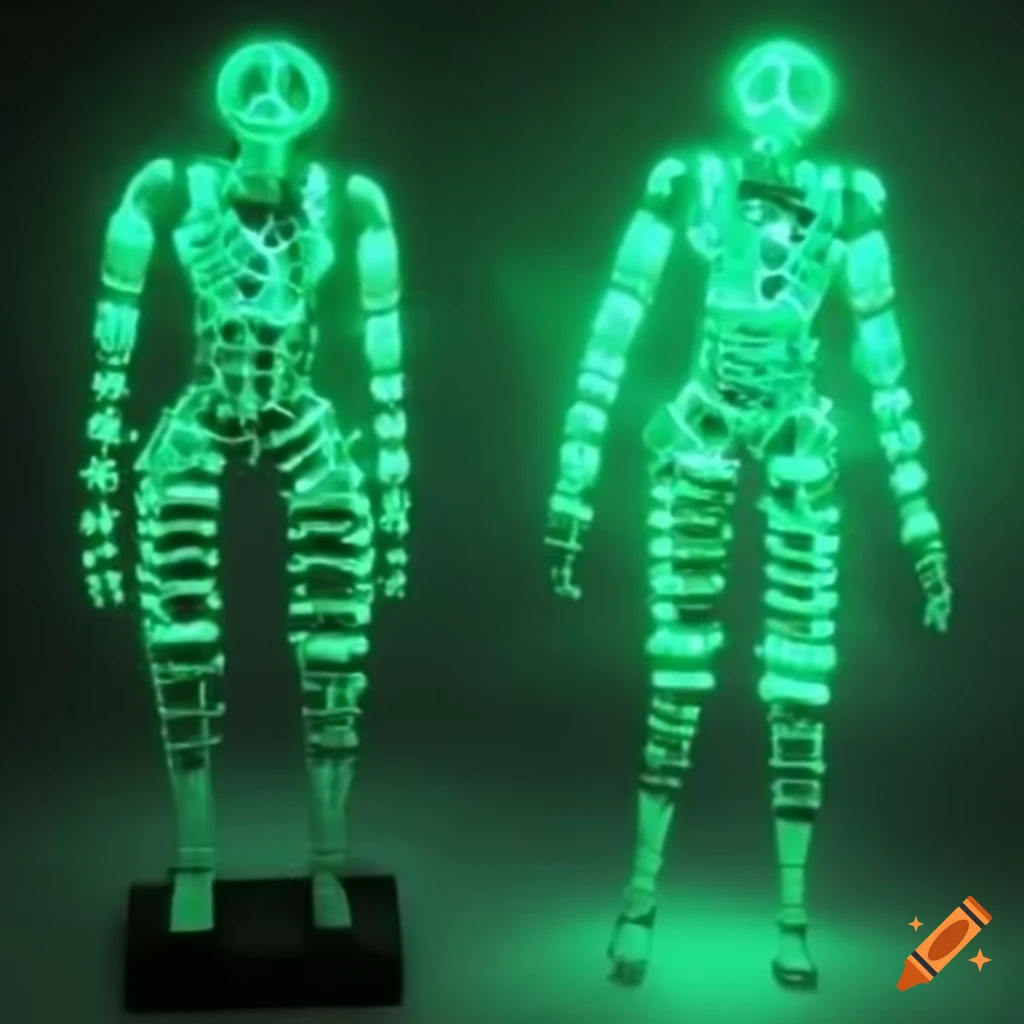 Glowing bioengineered biopunk on Craiyon