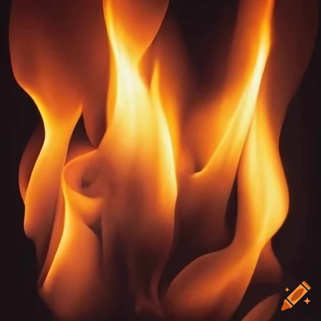 Realistic fire on Craiyon