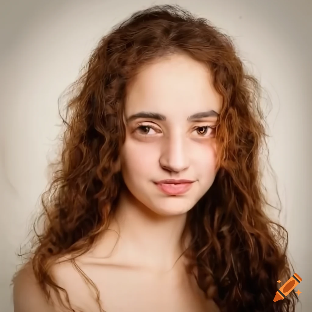 Portrait of a young jewish woman with a sultry expression on Craiyon