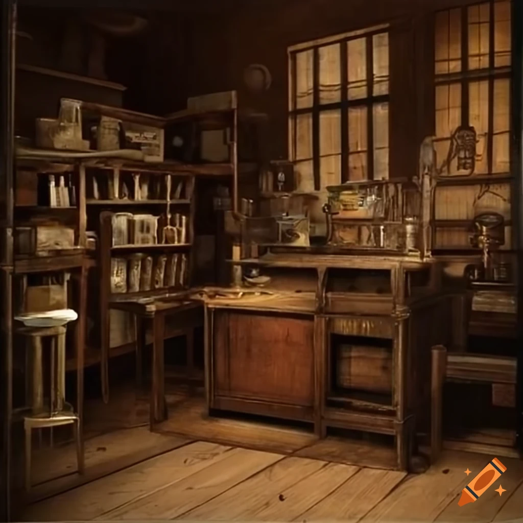 Old style chemistry laboratory from the year 1616 on Craiyon