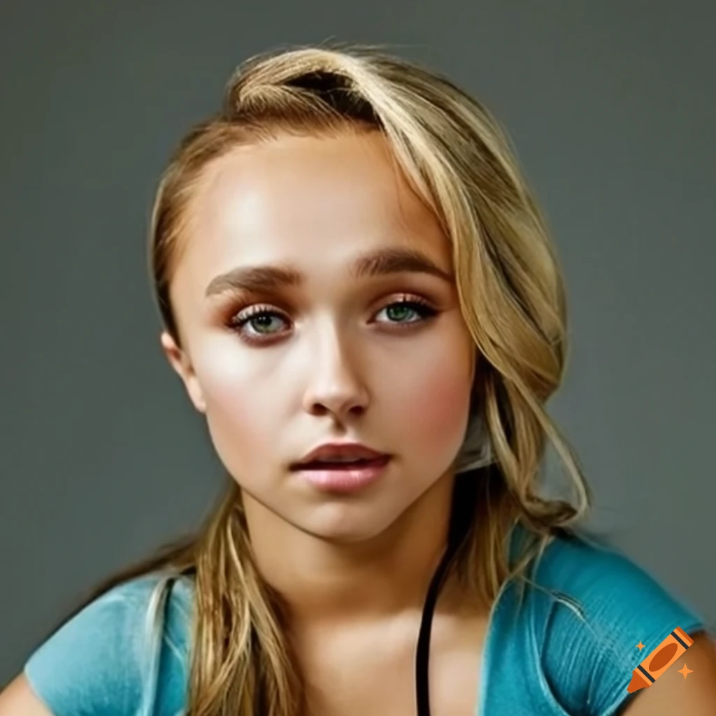 Precocious tween model with updo hairstyle on Craiyon