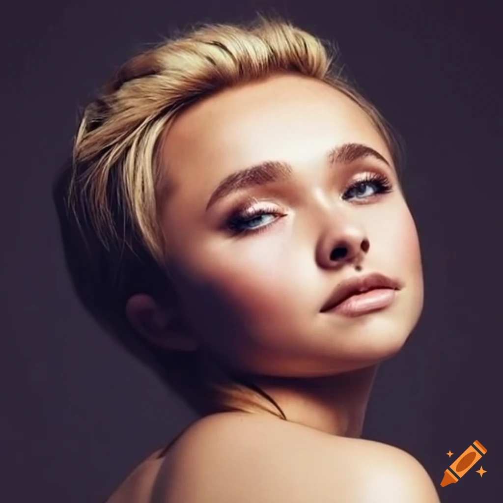 Precocious tween model with updo hairstyle on Craiyon