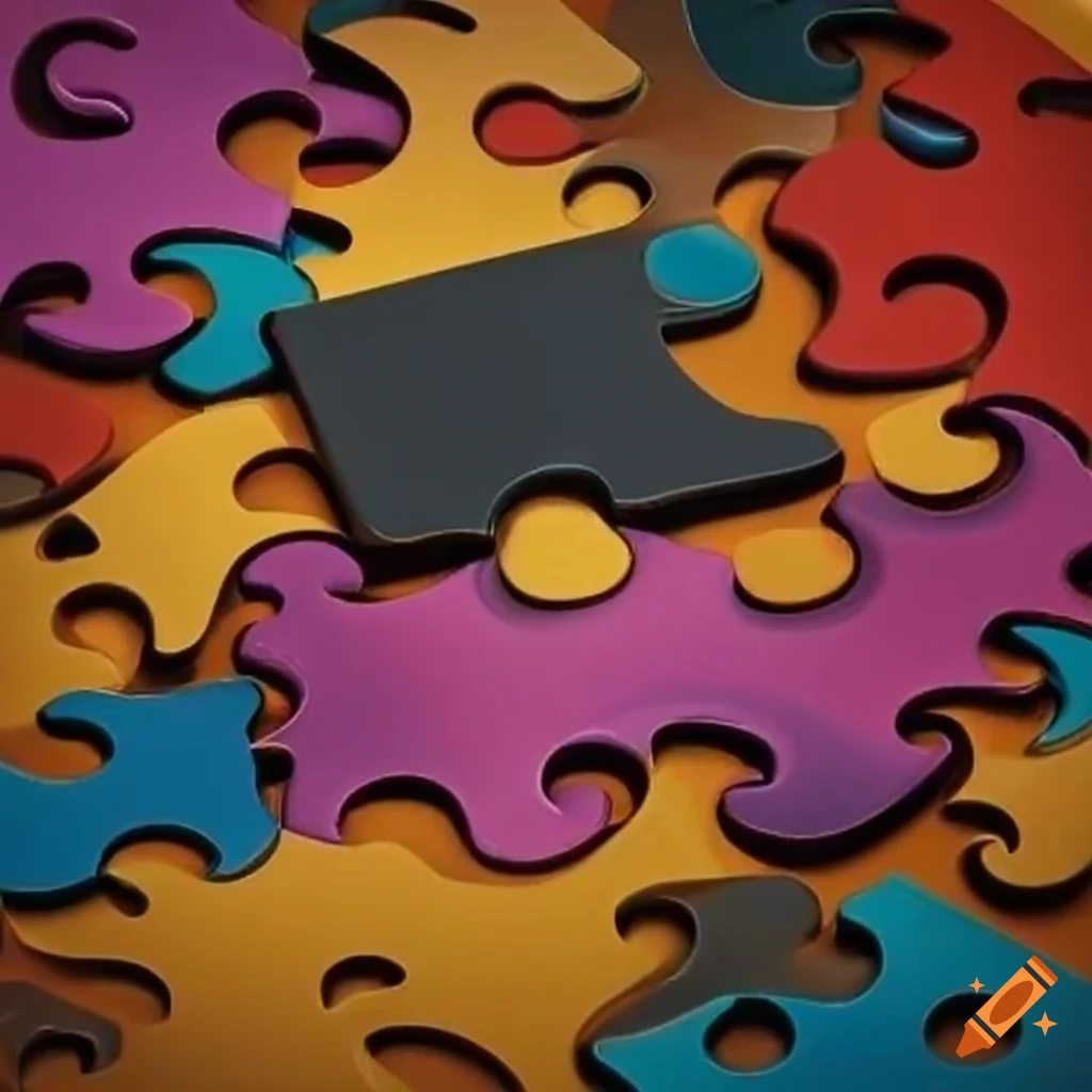 Mismatched puzzle pieces on Craiyon