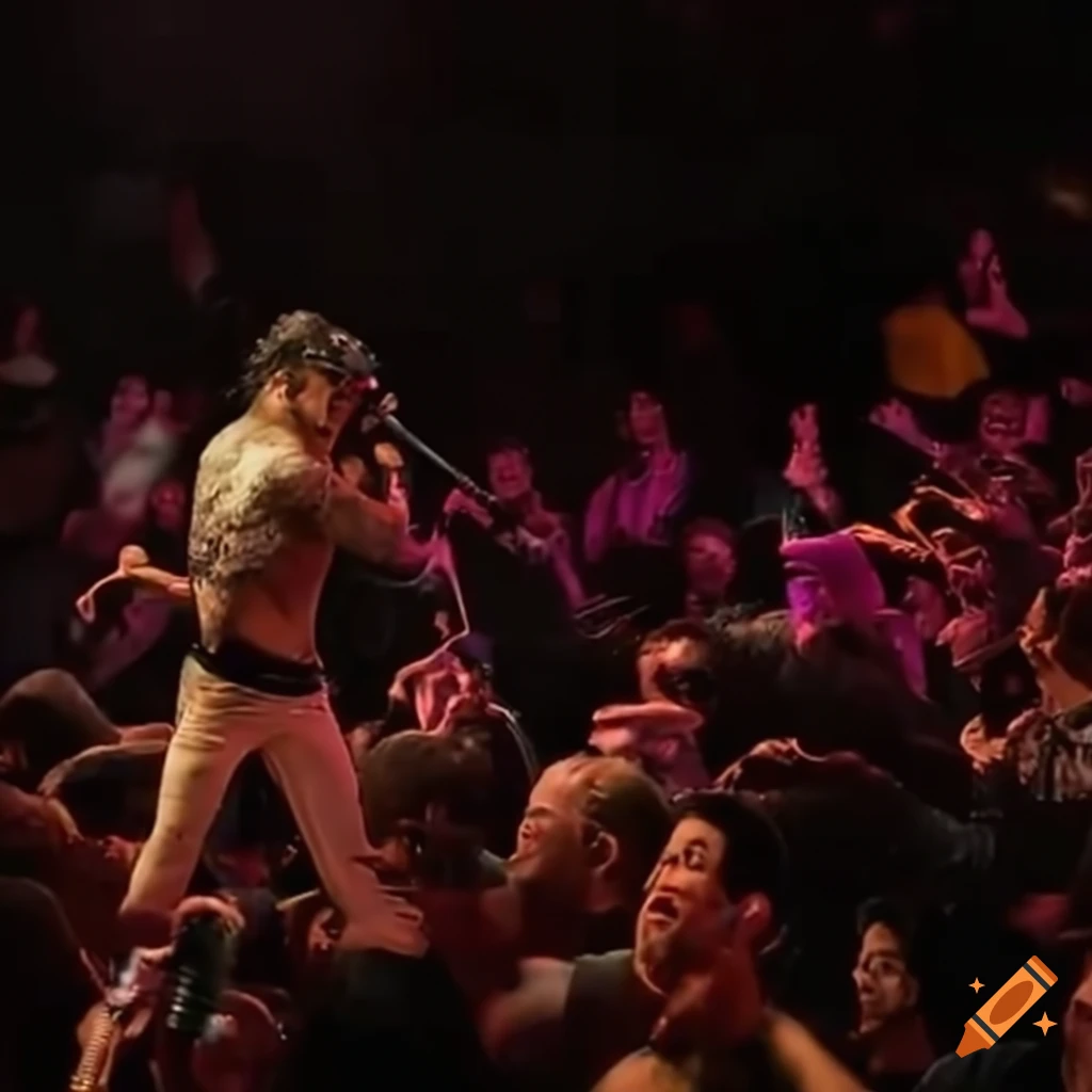 Alien ant farm performing on stage with crowd dancing like michael ...