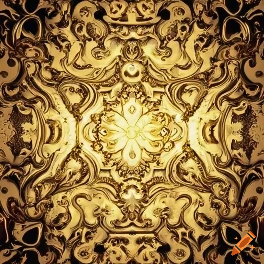 Adorned with elegant gold accents and intricate motifs on Craiyon