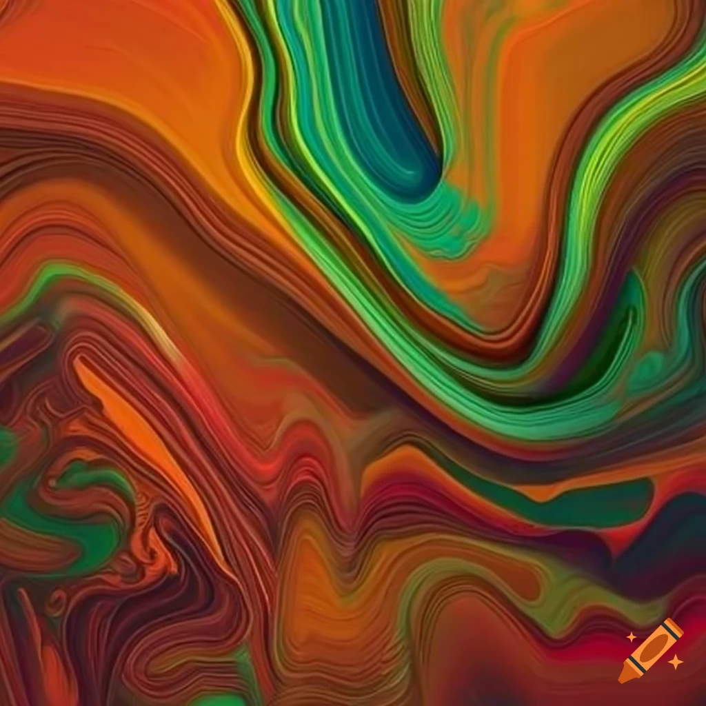 Abstract vibrant african earthy colors on Craiyon