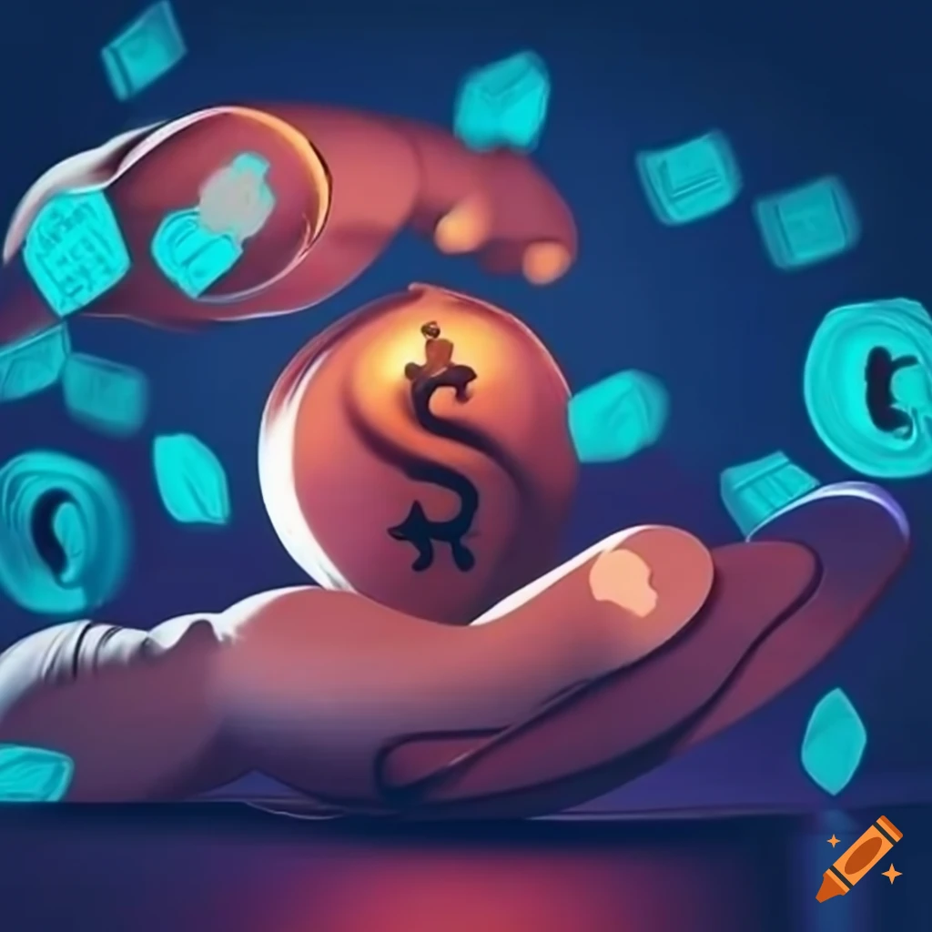 Symbolic representation of wealth on Craiyon