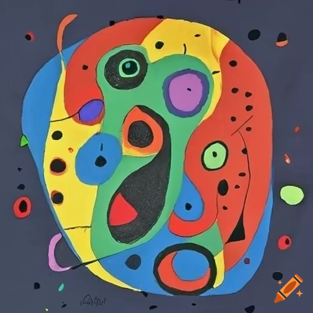 Joan miro's notebook doodles on Craiyon