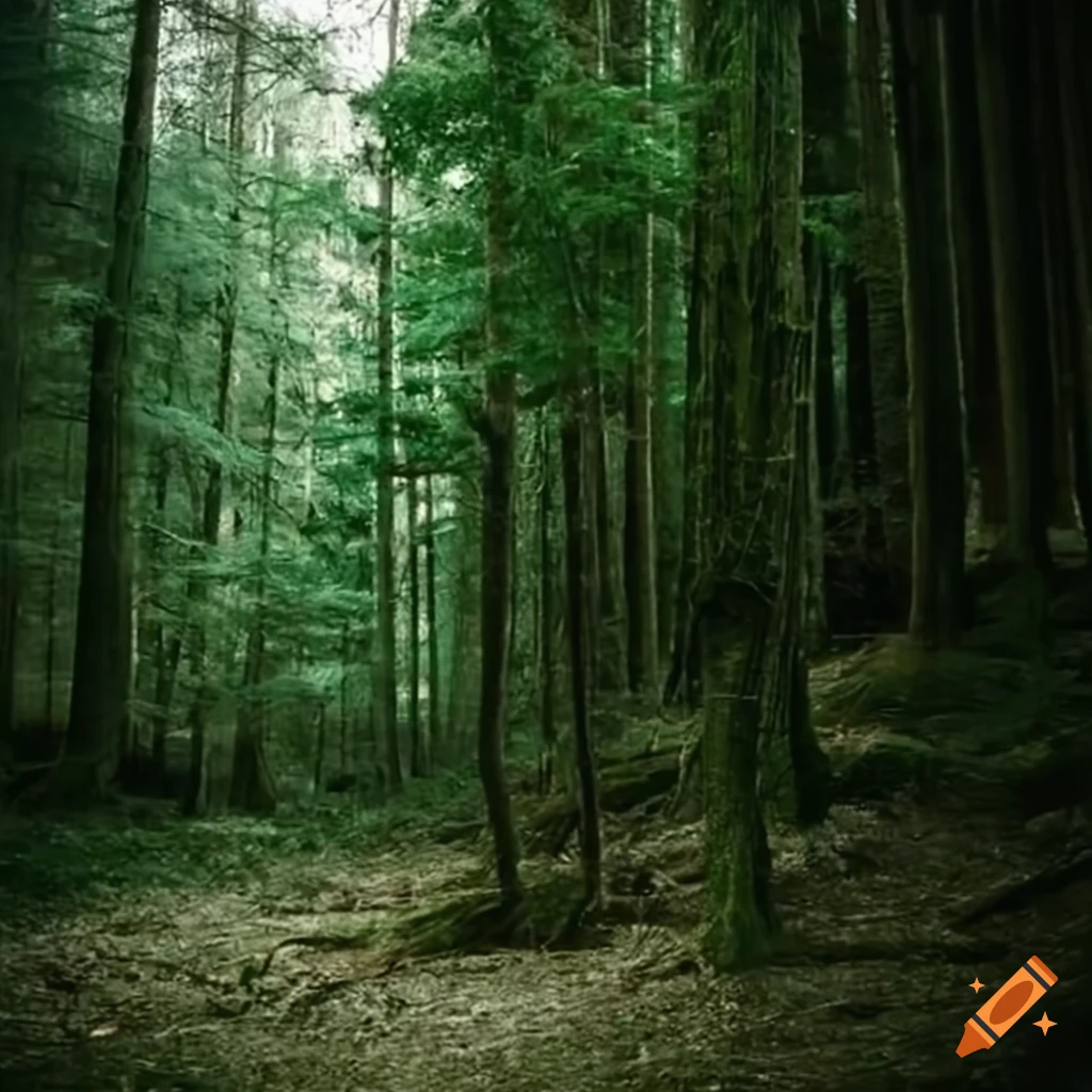 Layers of the forest on Craiyon