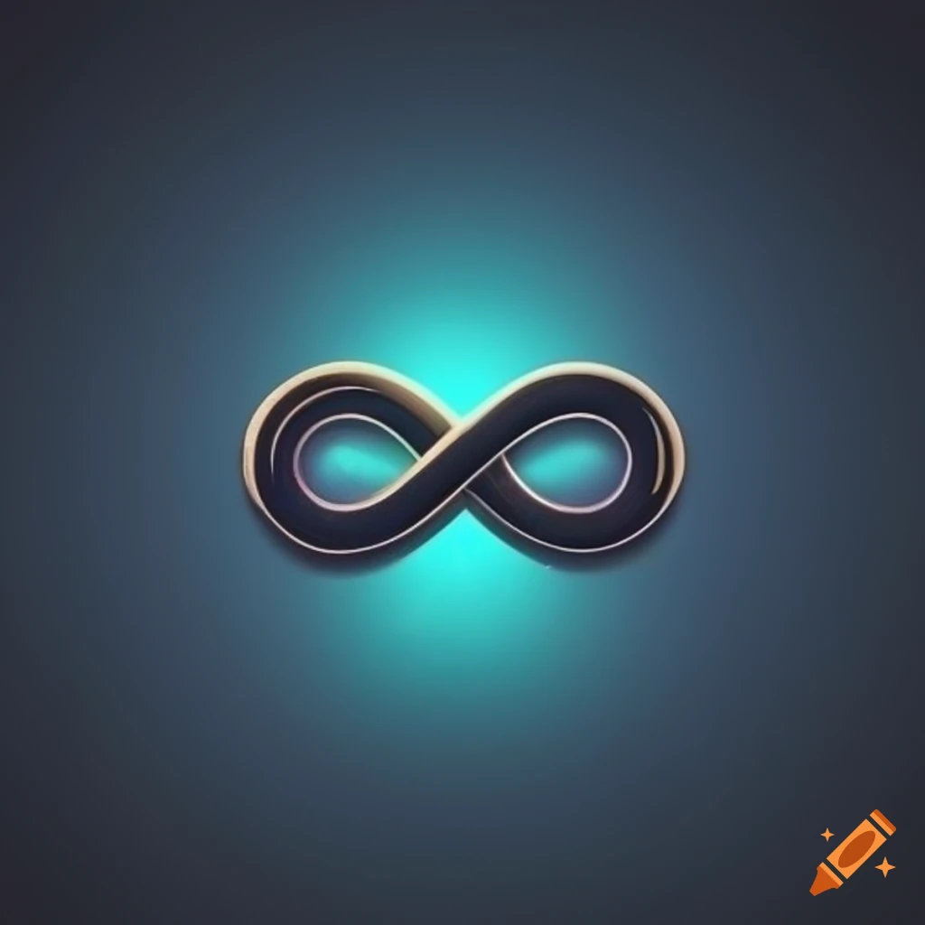 Gaming logo inspired by infinity symbol on Craiyon