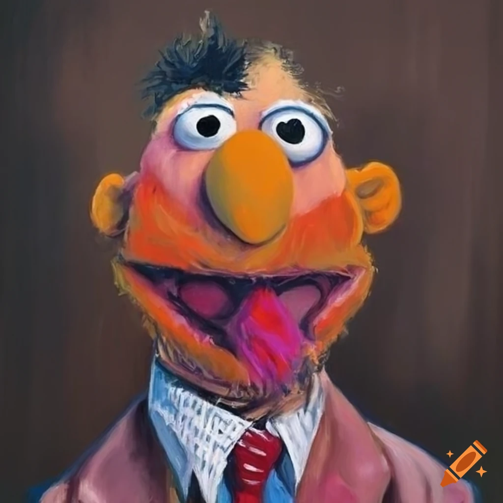 Artistic interpretation of the muppets by francis bacon on Craiyon