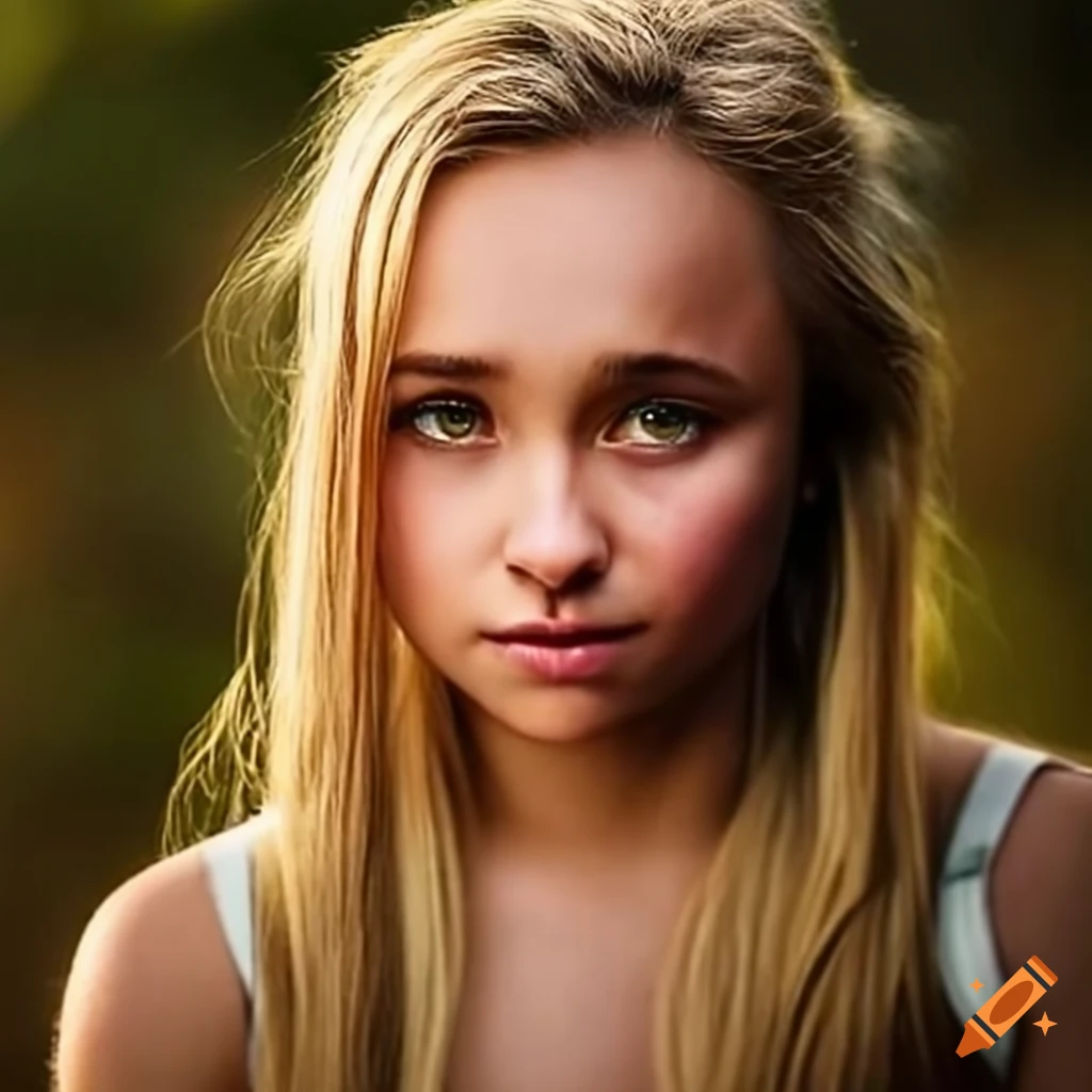 Precocious tween hayden panetierre on Craiyon