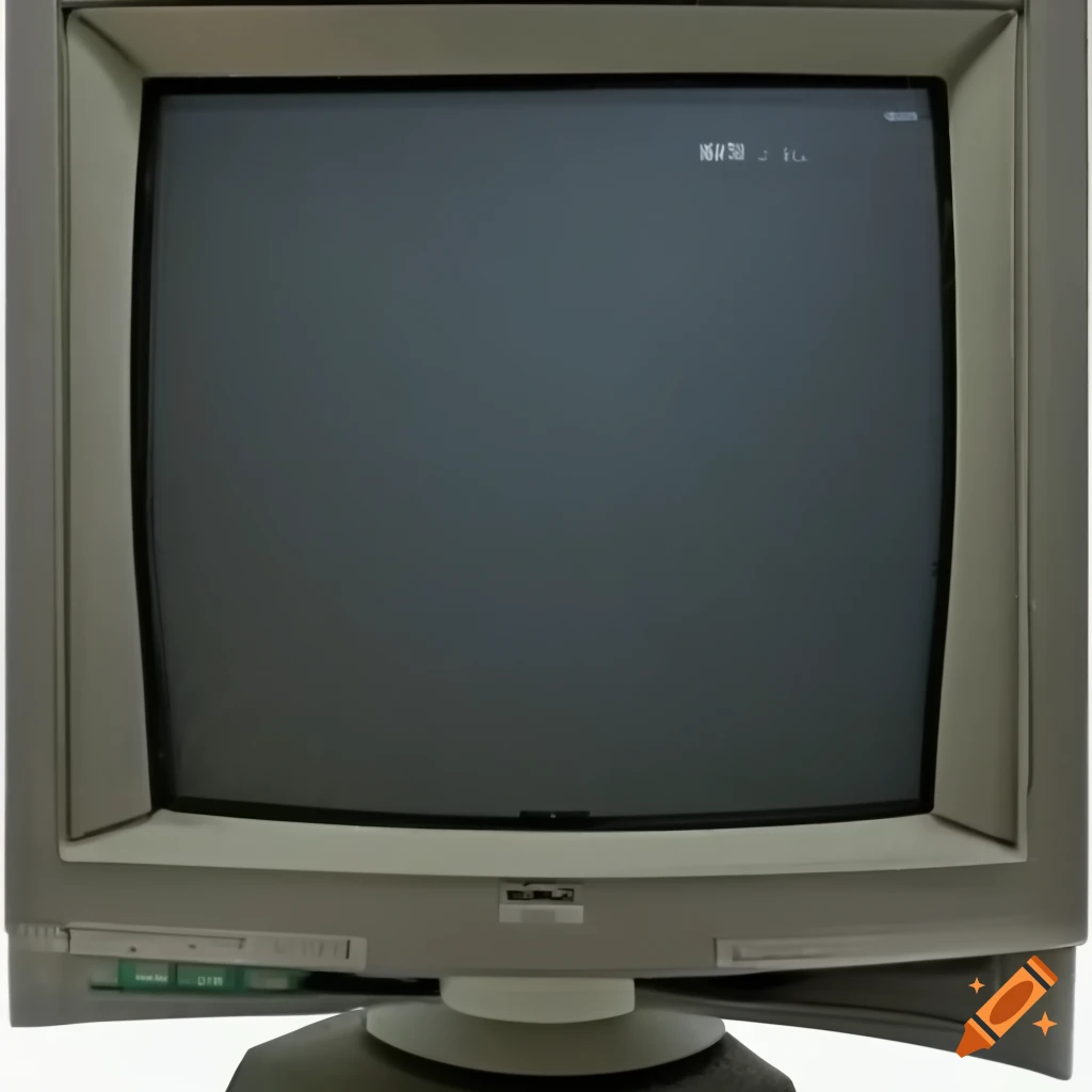 Switched on crt monitor on Craiyon